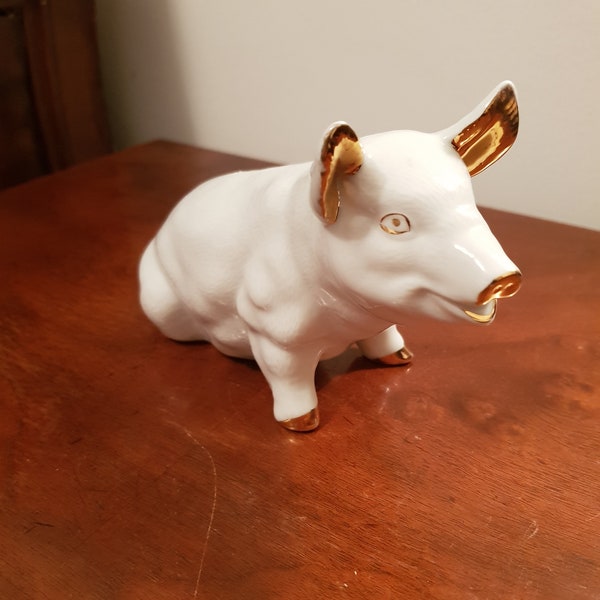Porcelain Pig Vintage - Etsy