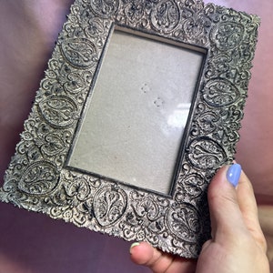 Vintage,small Picture Frame With Pewter Fairy. - Etsy