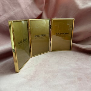 Vintage Set of 3 Unique Solid Brass Frame. - Etsy