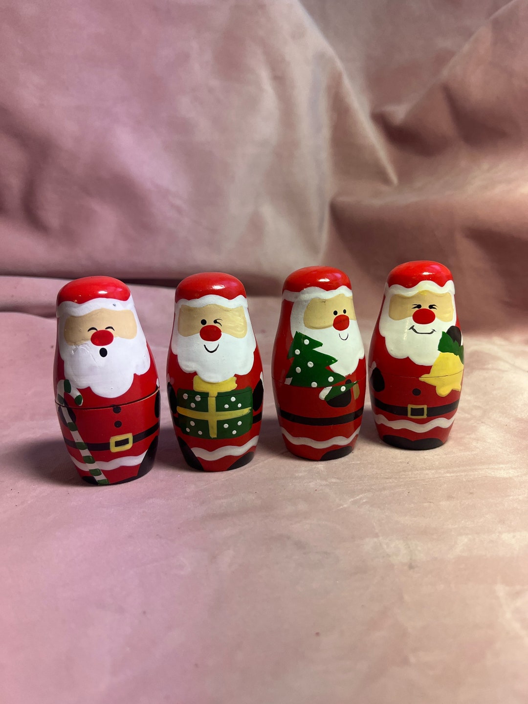 Vintage Unique Matryoshka Santa Claus,hand Painted Dolls,chocolate ...