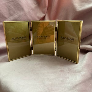 Vintage Set of 3 Unique Solid Brass Frame. - Etsy