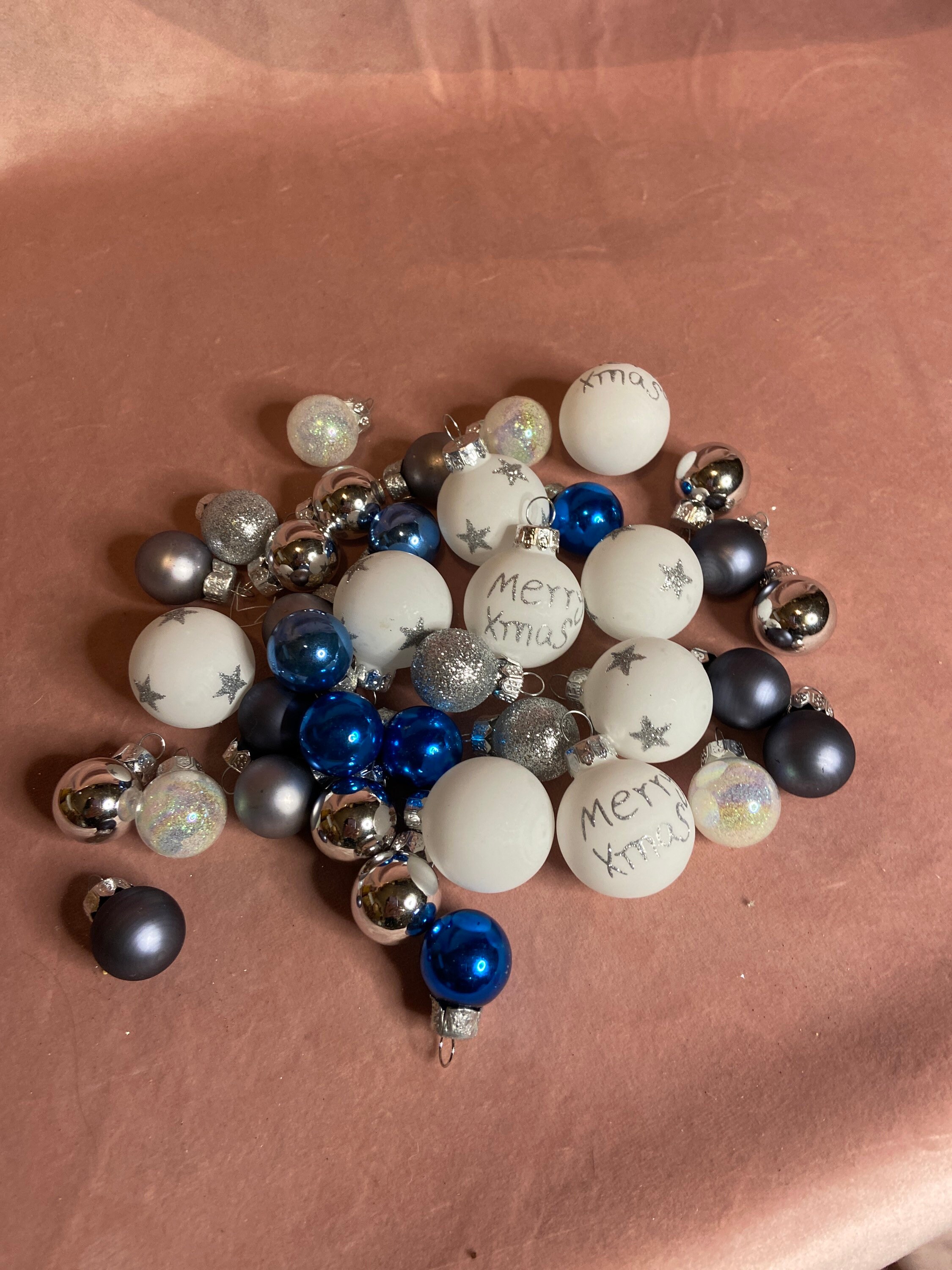 Beautiful Set of 38 Baubles.unique Christmas - Etsy UK