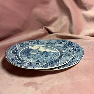 Vintage Blue and White Plate John Son Bross ,wall Street,historic ...