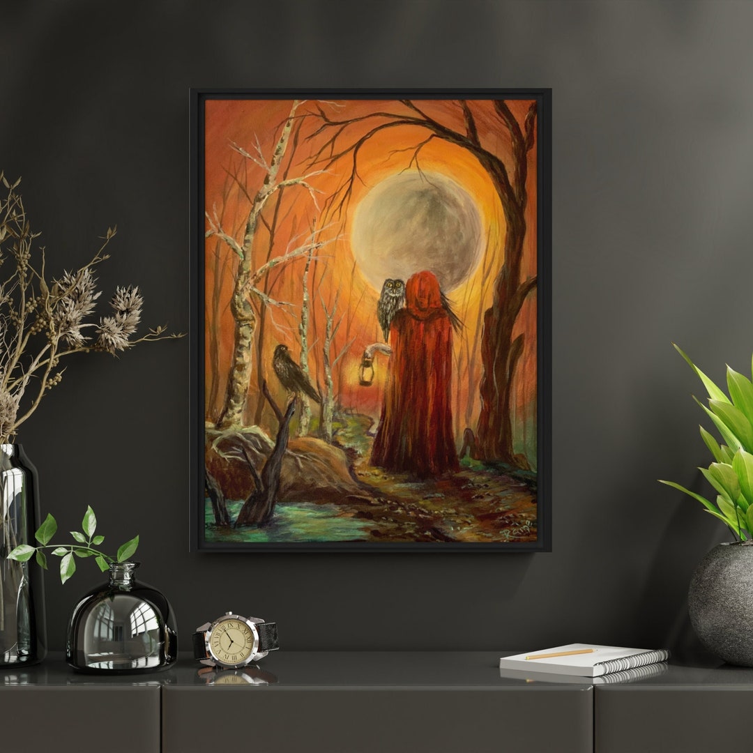 Halloweener Witching Artful Poster, Dark Academia Aesthetics, Witchful ...