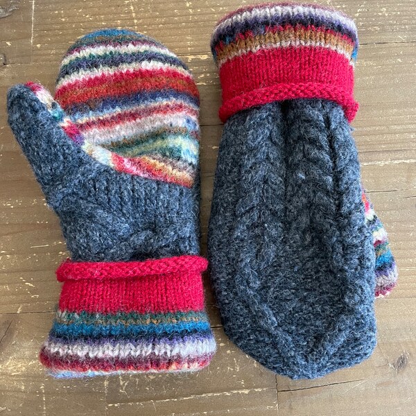Recycled Wool Mitten - Etsy