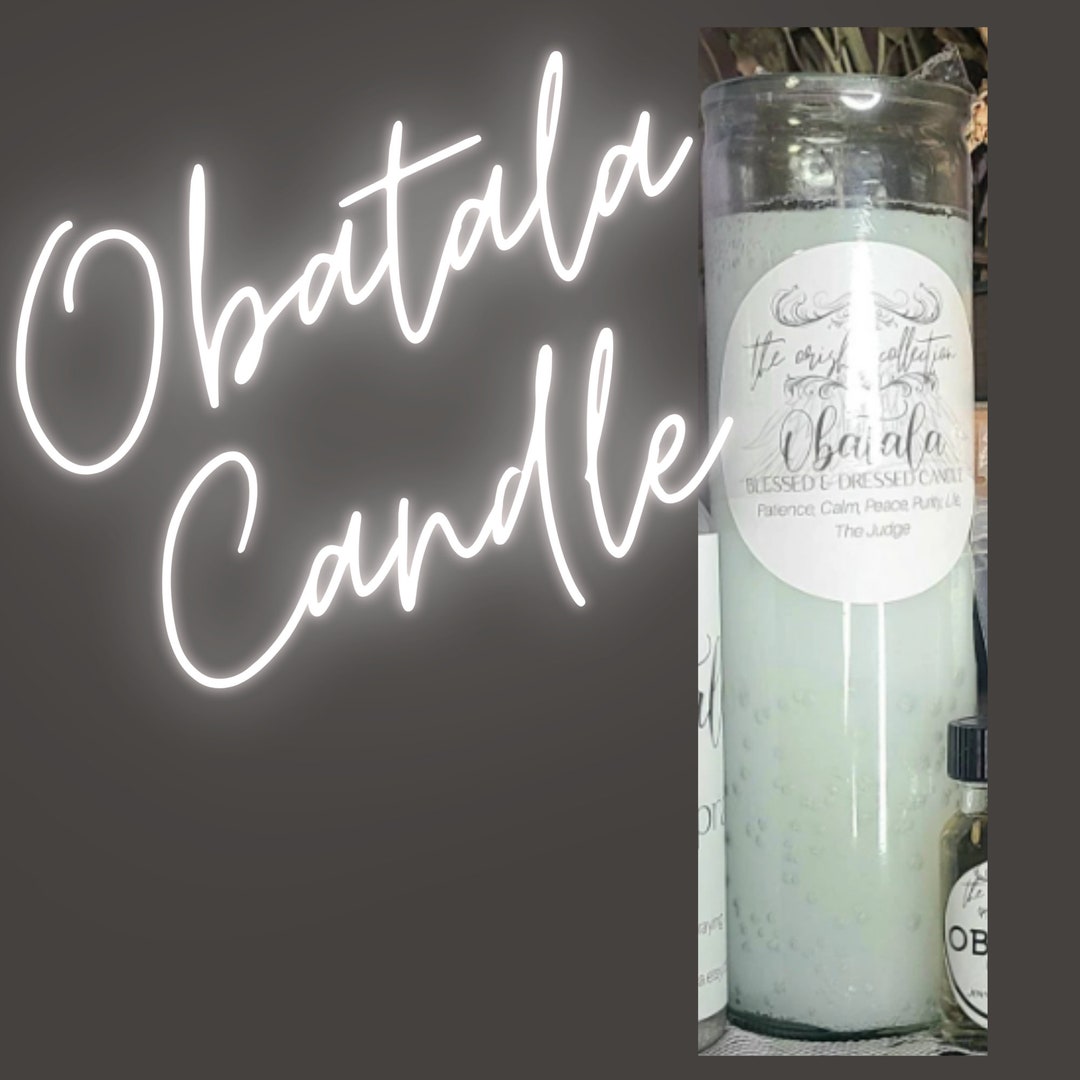 Obatala Candle, Obatalas Ritual, Spiritual Spell Kit, Orisha Candles ...