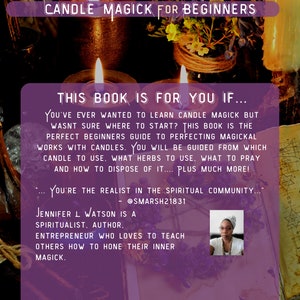 Beginner Candle Magick, the Magic Candles, Magics Workbook, Digital Book Download, Printable ...