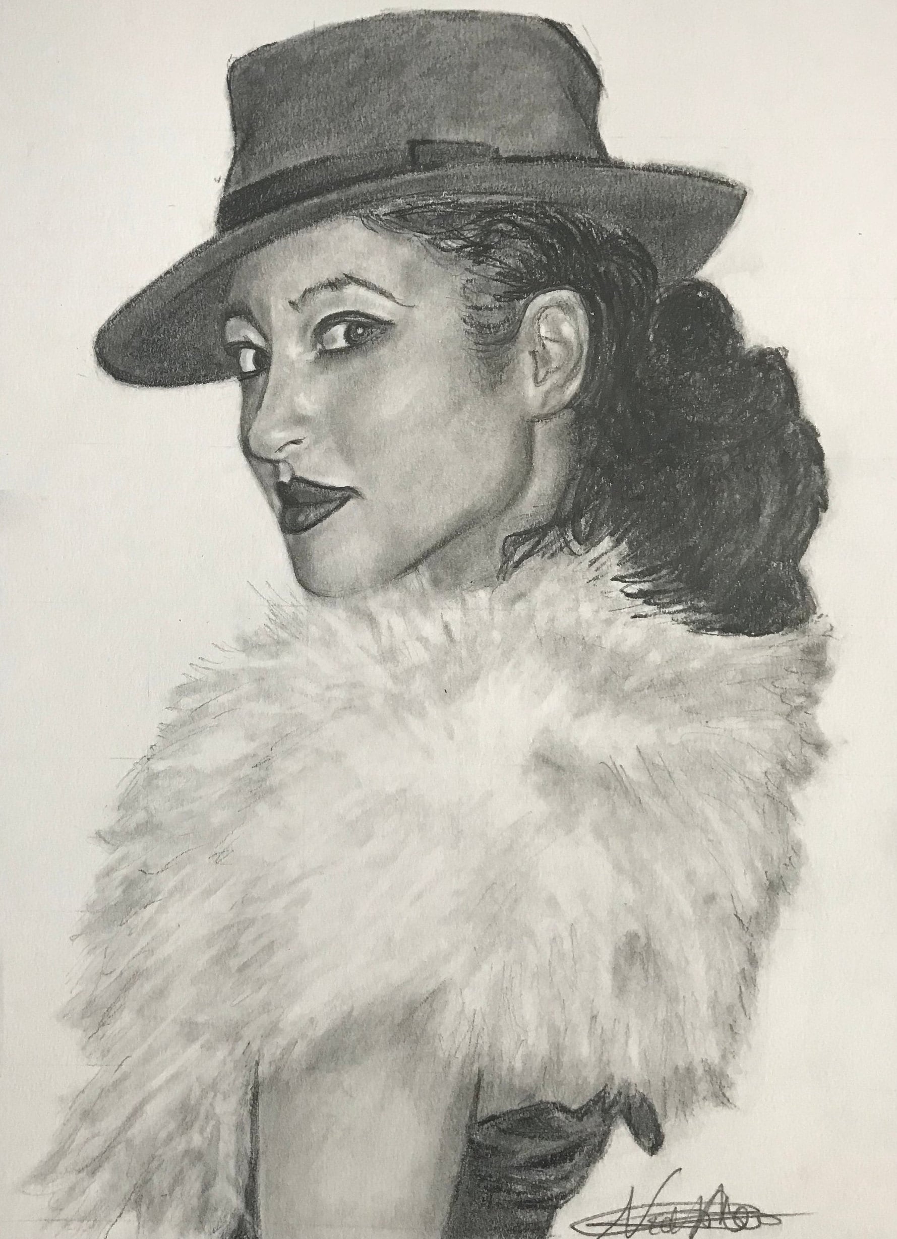 A4 Framed and Mounted Beautiful Original Artwork Pop Art, Pencil and ...