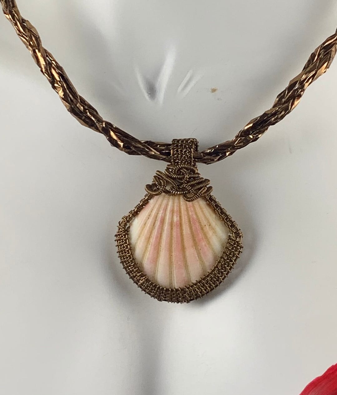 SEA SHELL PENDANT Wire Wrapped Sea Shell, Hand Made Jewelry - Etsy
