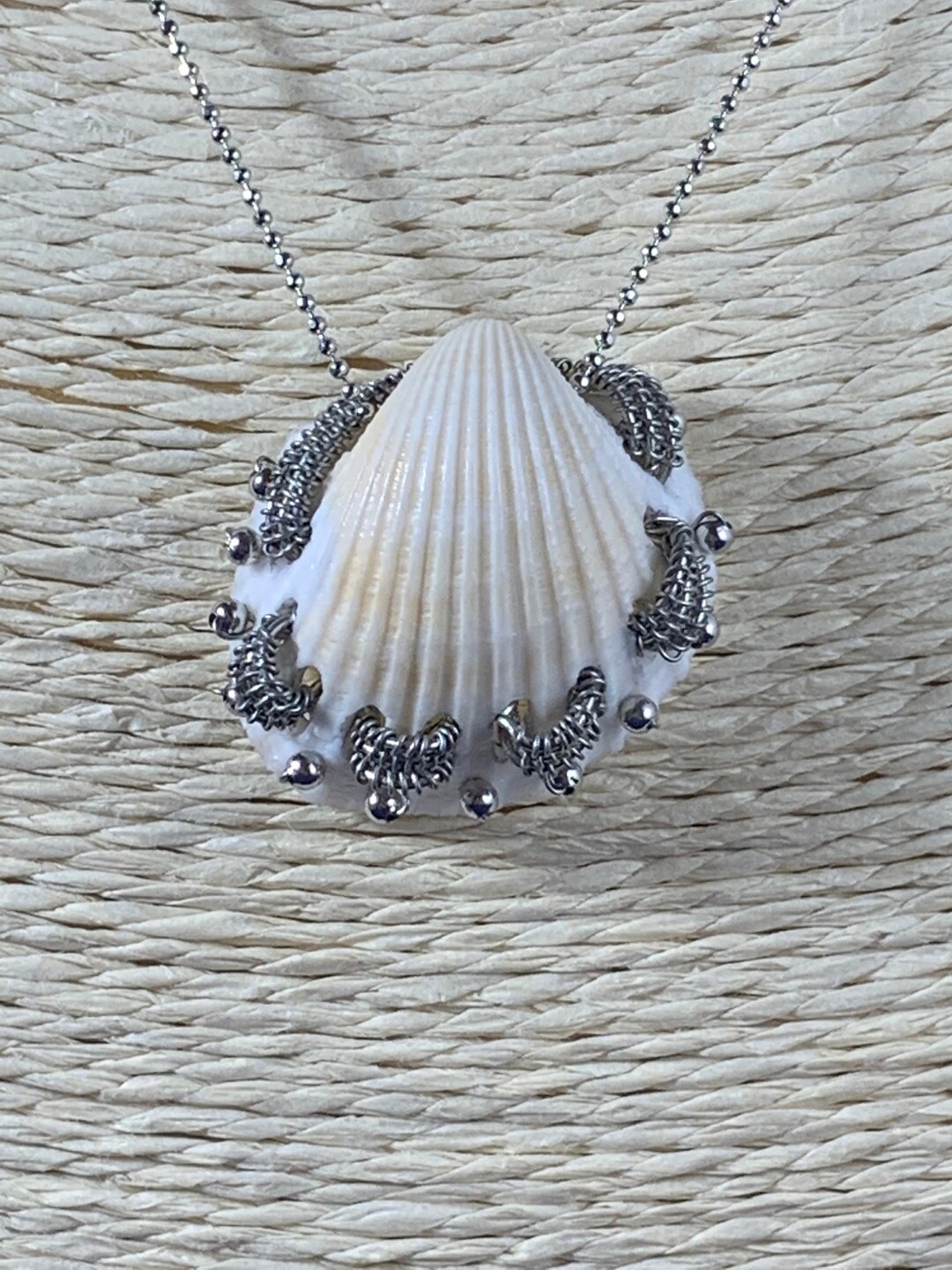 SEA SHELLE PENDANT 5 Wire Wrapped Sea Shell, Hand Made Jewelry - Etsy