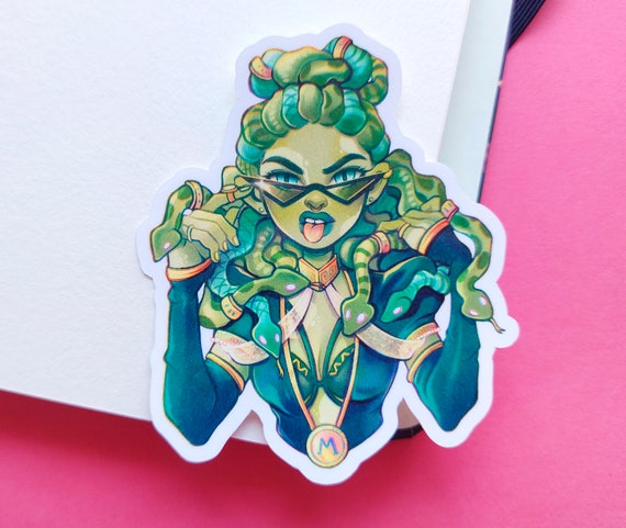 Medusa Vinyl Sticker - Etsy