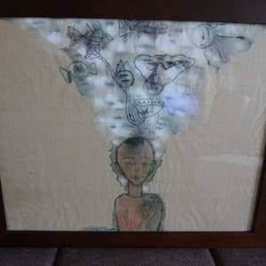 Thinking Man Watercolor Painting. Signed by Artist - Etsy