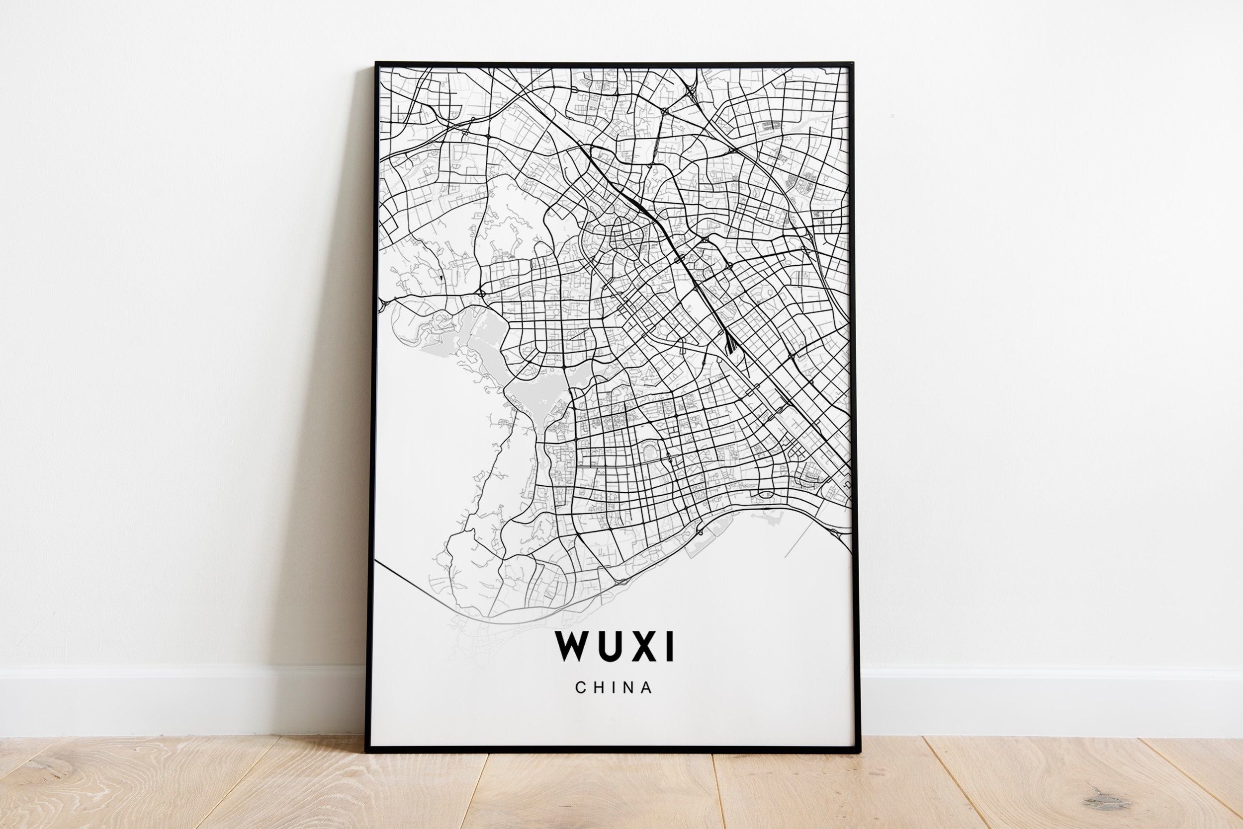 Wuxi Map Print Map Gift Map Wall Art Map Art Map | Etsy