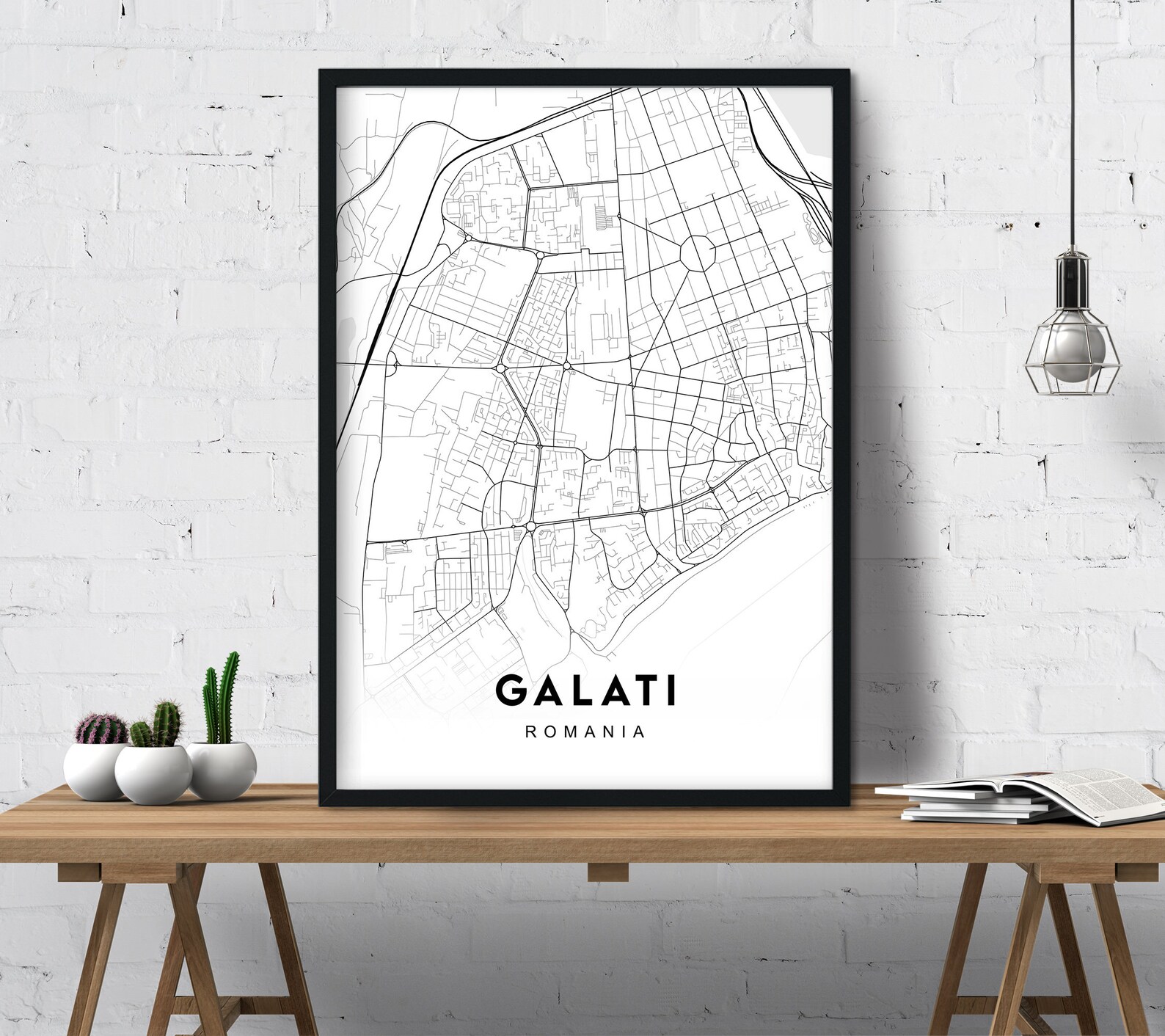 Galati City Map Map Download Printable Map Map Artwork | Etsy