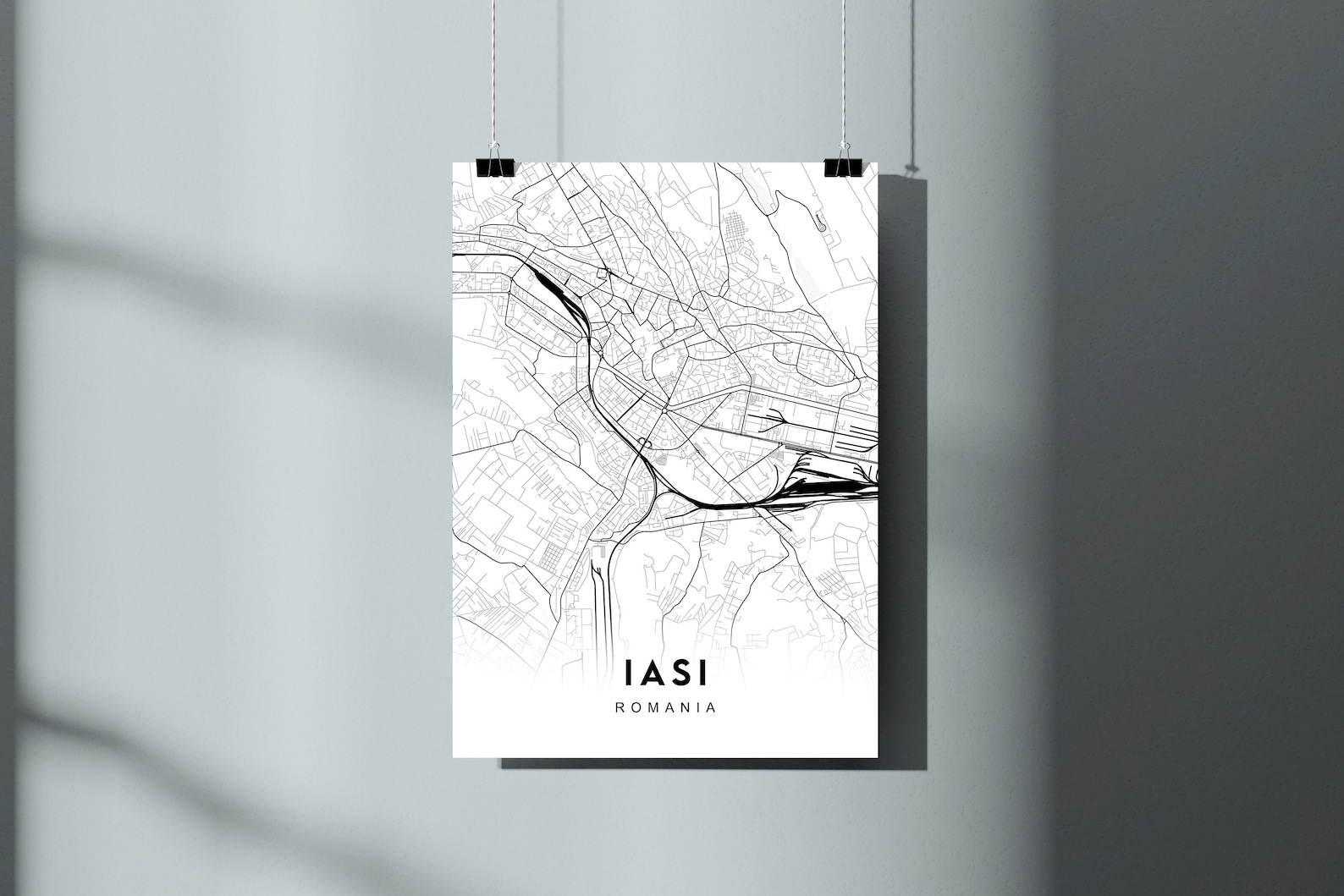 Iasi City Map Map Download Printable Map Map Artwork - Etsy