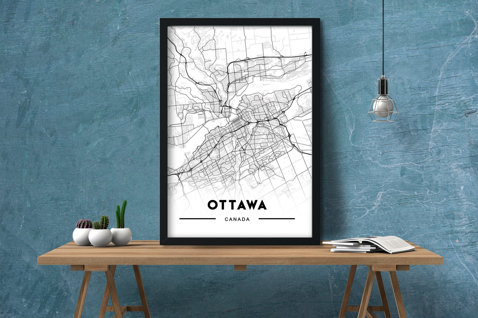 Ottawa City Map Print Map Download Map Wall Art Map Art | Etsy