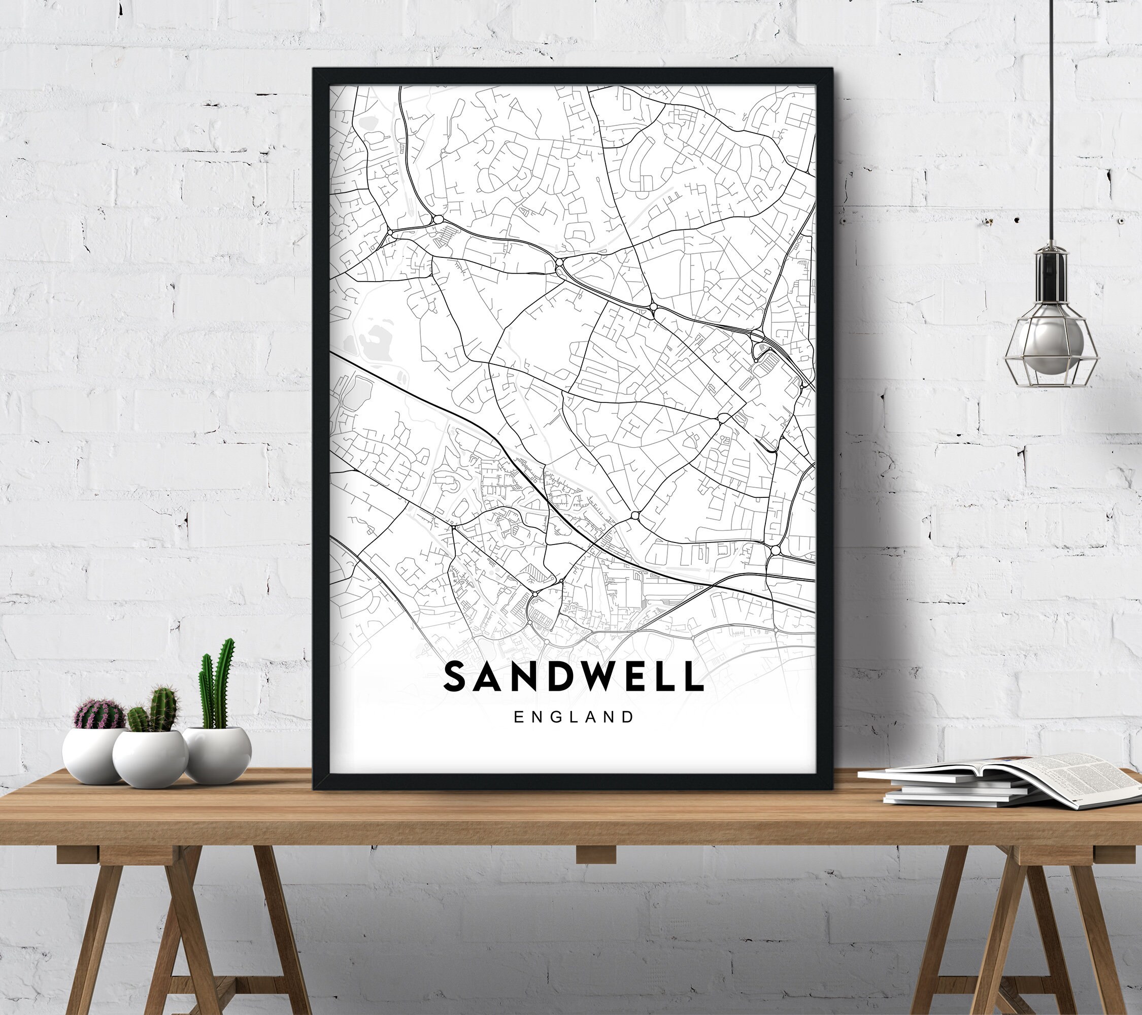 Sandwell City Map Map Download Printable Map Map | Etsy