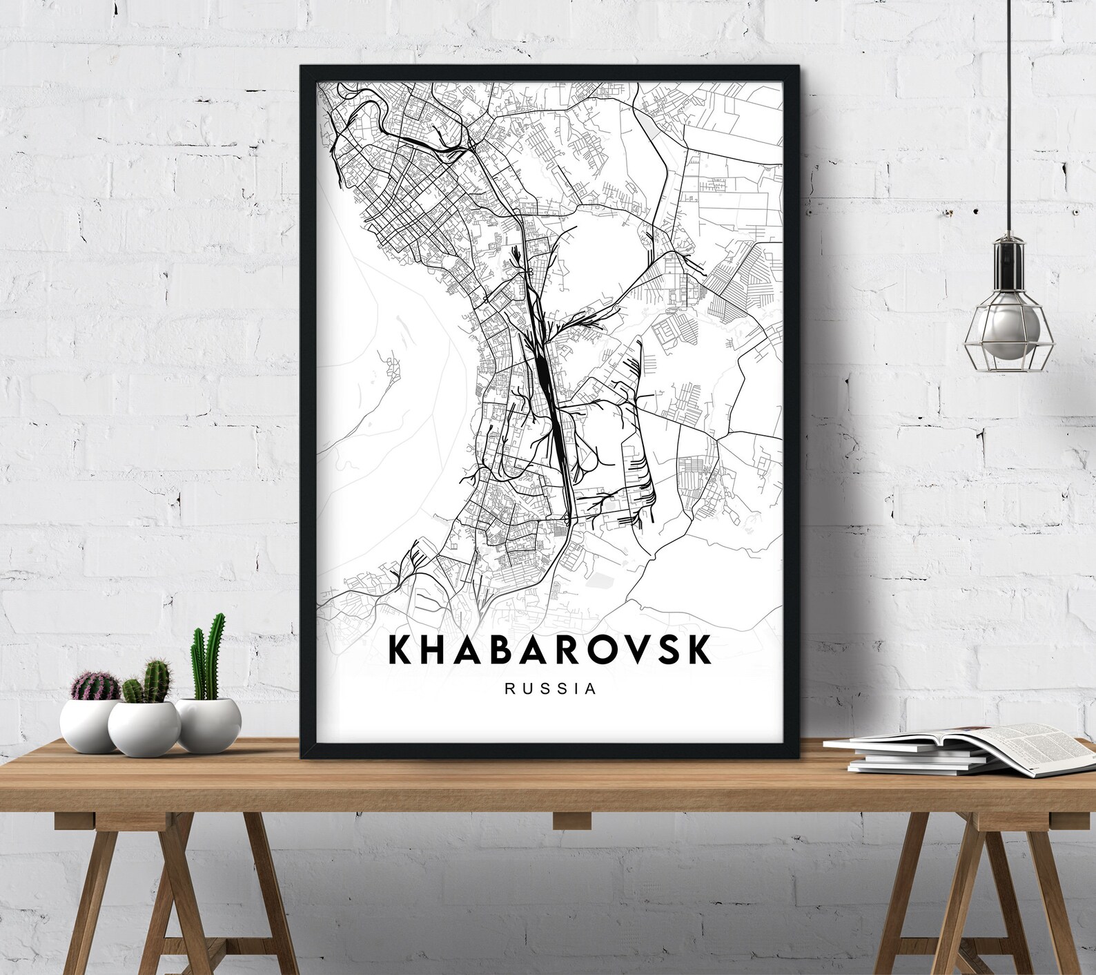 Khabarovsk City Map Map Download Printable Map Map | Etsy