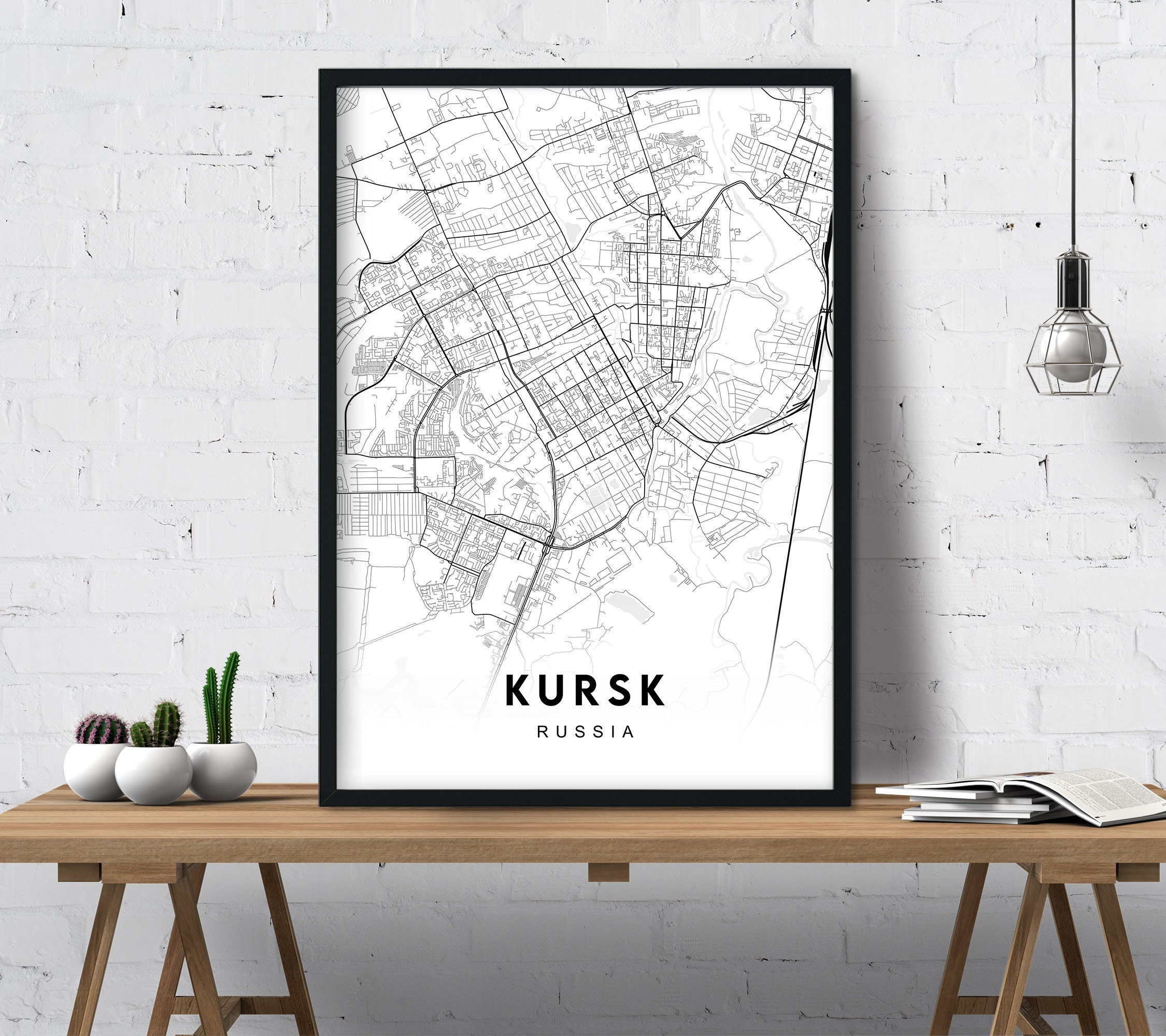 Kursk City Map Map Download Printable Map Map Artwork | Etsy