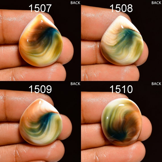 Jewelry & Beauty Shiva Eye Shell Gemstone Heart Shape Loose Shiva Eye ...