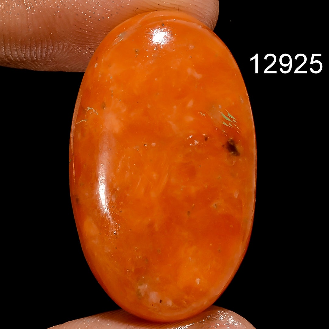 Orange Calcite Gemstone, Natural Orange Calcite Cabochon, AAA+ Quality ...