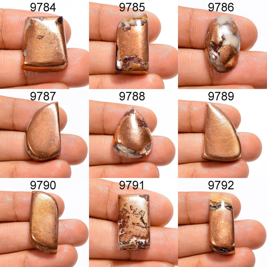 Copper Agate Gemstone, Mix Shape Gemstone Copper Agate Cabochon, Loose ...