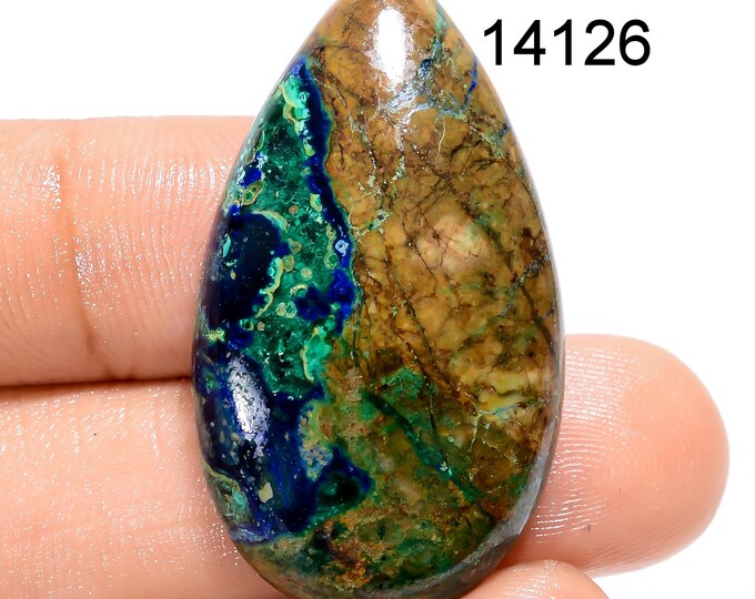 Rare Azurite Malachite Gemstone, Semi Precious Azurite Malachite ...