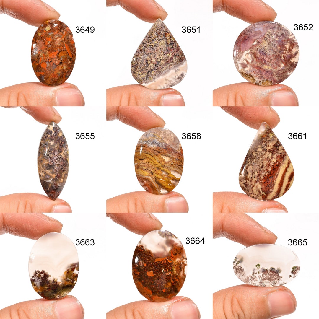 Indonesian Agate Gemstone, Big Size Translucent Scenic Indonesian Agate ...