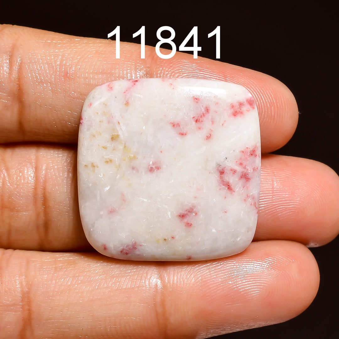 Cinnabar Gemstone, Natural Pink Cinnabar Cabochon, Radiant Shape Loose ...