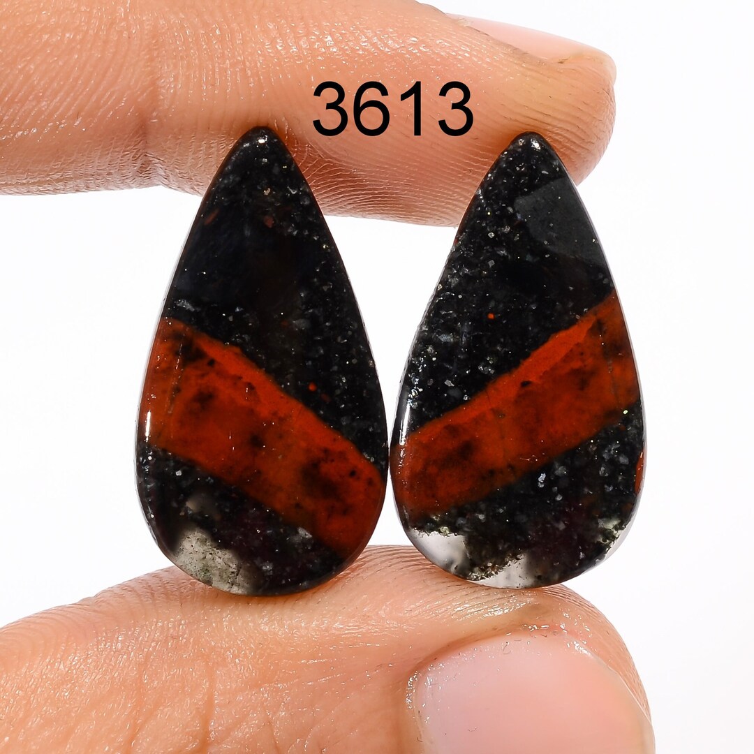 Natural Blood Stone Gemstone, Designer Blood Stone Cabochon, 20 Ct ...