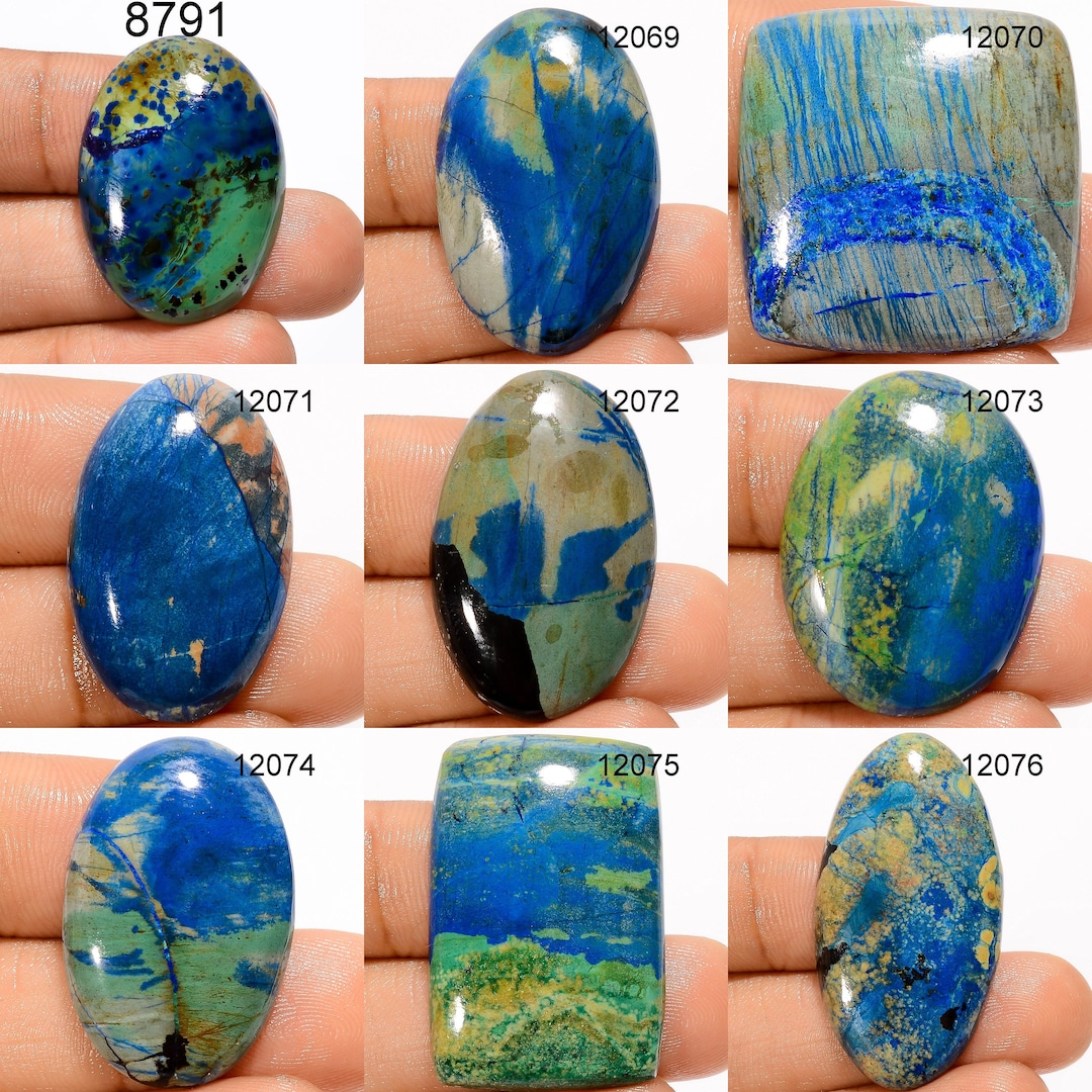Azurite Malachite Gemstone, Rare Mexican Azurite, Semi Precious Azurite ...