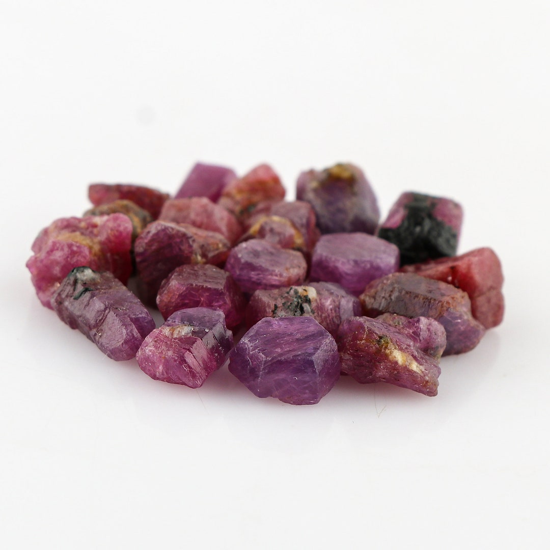 Lote de cristales crudos de rubí, piedra preciosa de rubí natural ...