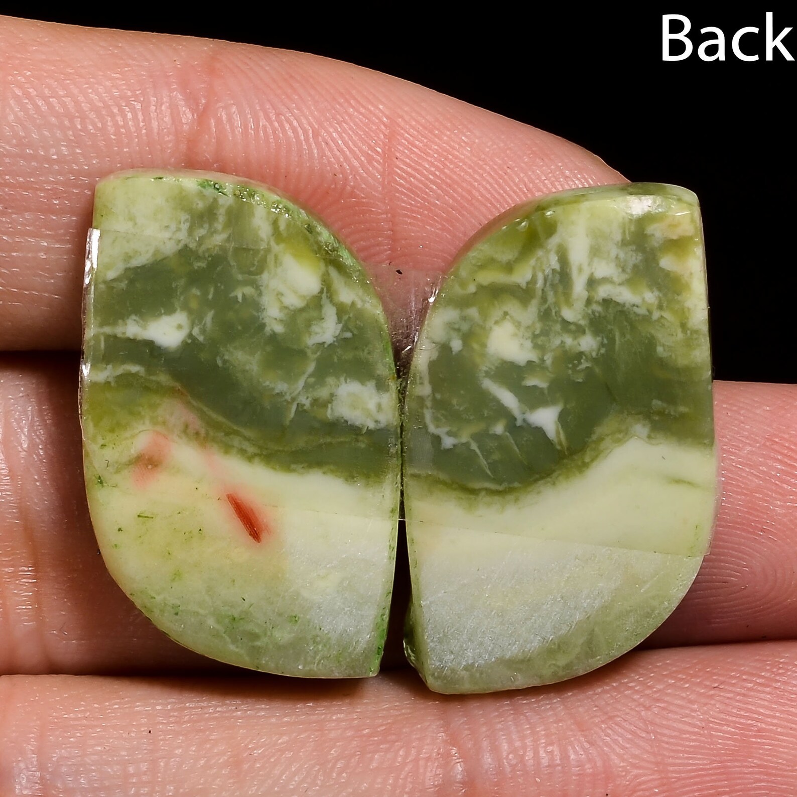 Lizardite Gemstone Pair Mix Shape Natural Lizardite Cabochon | Etsy