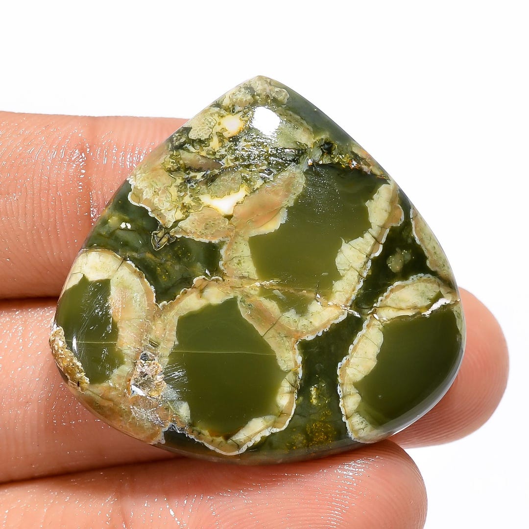 Natural Rhyolite Gemstone, Mix Shape Green Rhyolite Cabochon, Loose ...