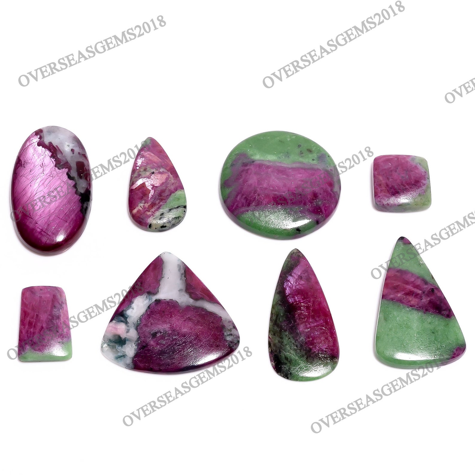 Natural Ruby Zoisite Cabochon, Wholesale Gemstone, Pendant Necklace ...