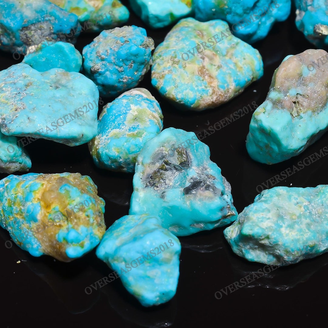 Real Turquoise Raw Gemstone Lot, Natural Arizona Turquoise Raw for ...