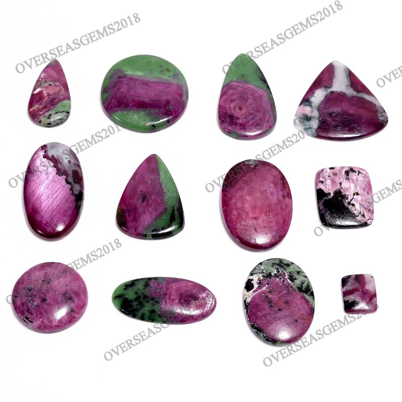Natural Ruby Zoisite Cabochon Wholesale Gemstone Bulk - Etsy