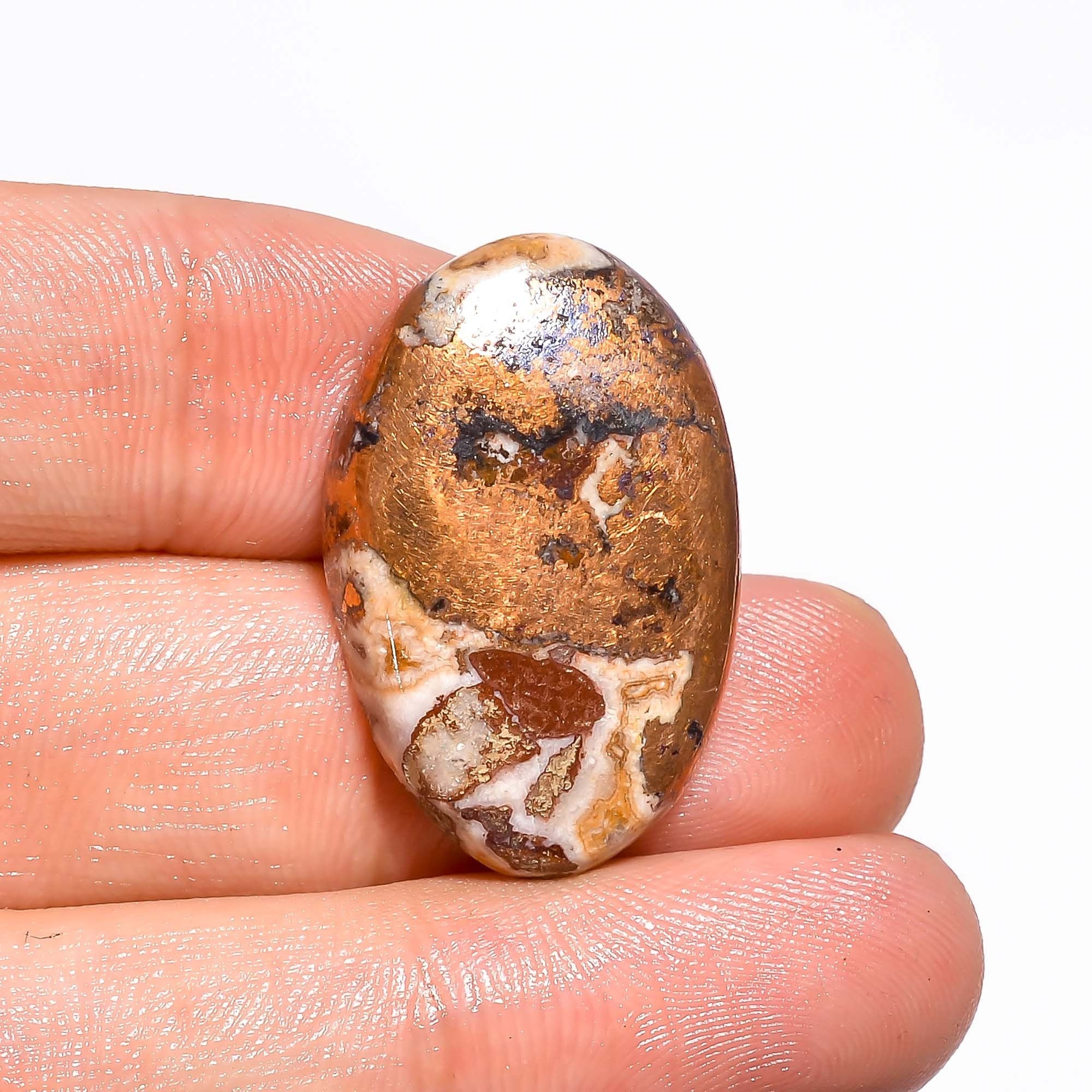 Copper Agate Gemstone 47 Cts Oval Shape Agate Copper Designer | Etsy