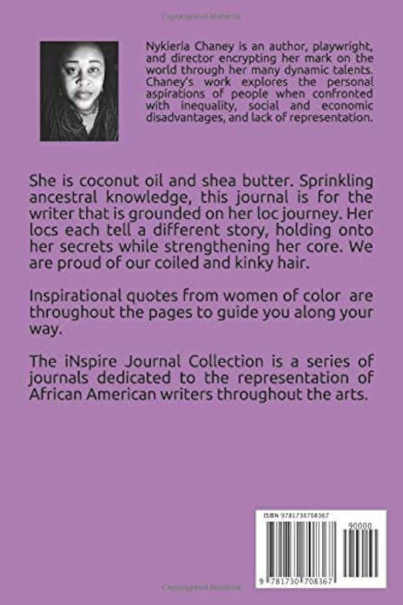 Inspire: Loc'd for Life Writing Journal, Locs, Black Lives Matter ...