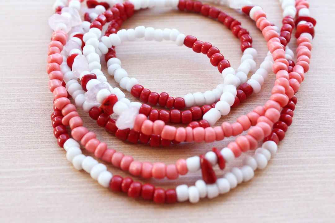 Shango & Red Bambo African Waist Beads (set of 2) - Etsy