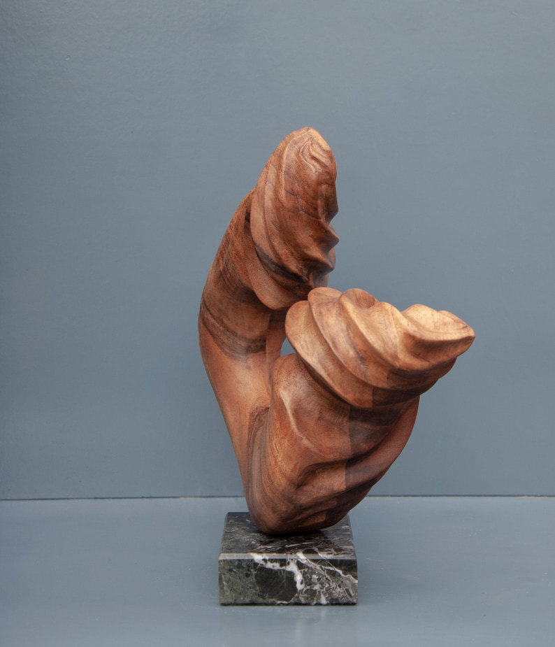 Unique Gift Handmade 3d Statue Living Room Art Wood - Etsy