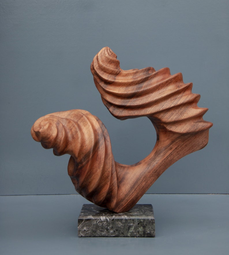 Unique Gift Handmade 3d Statue Living Room Art Wood - Etsy