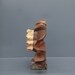 One-of-a-kind Handcrafted Walnut Wood Abstract Sculpture Office Decor ...