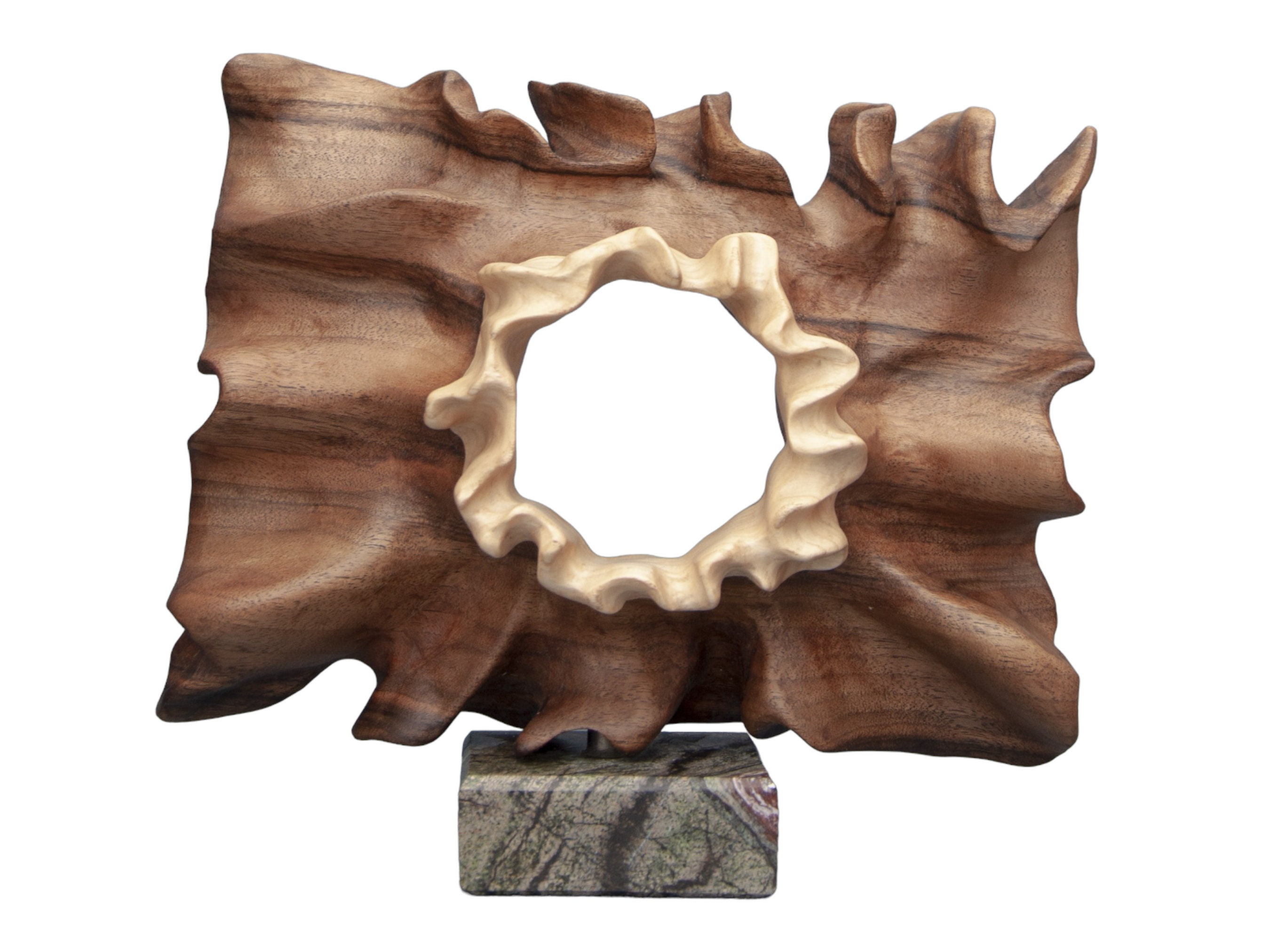 One-of-a-kind Handcrafted Walnut Wood Abstract Sculpture - Etsy