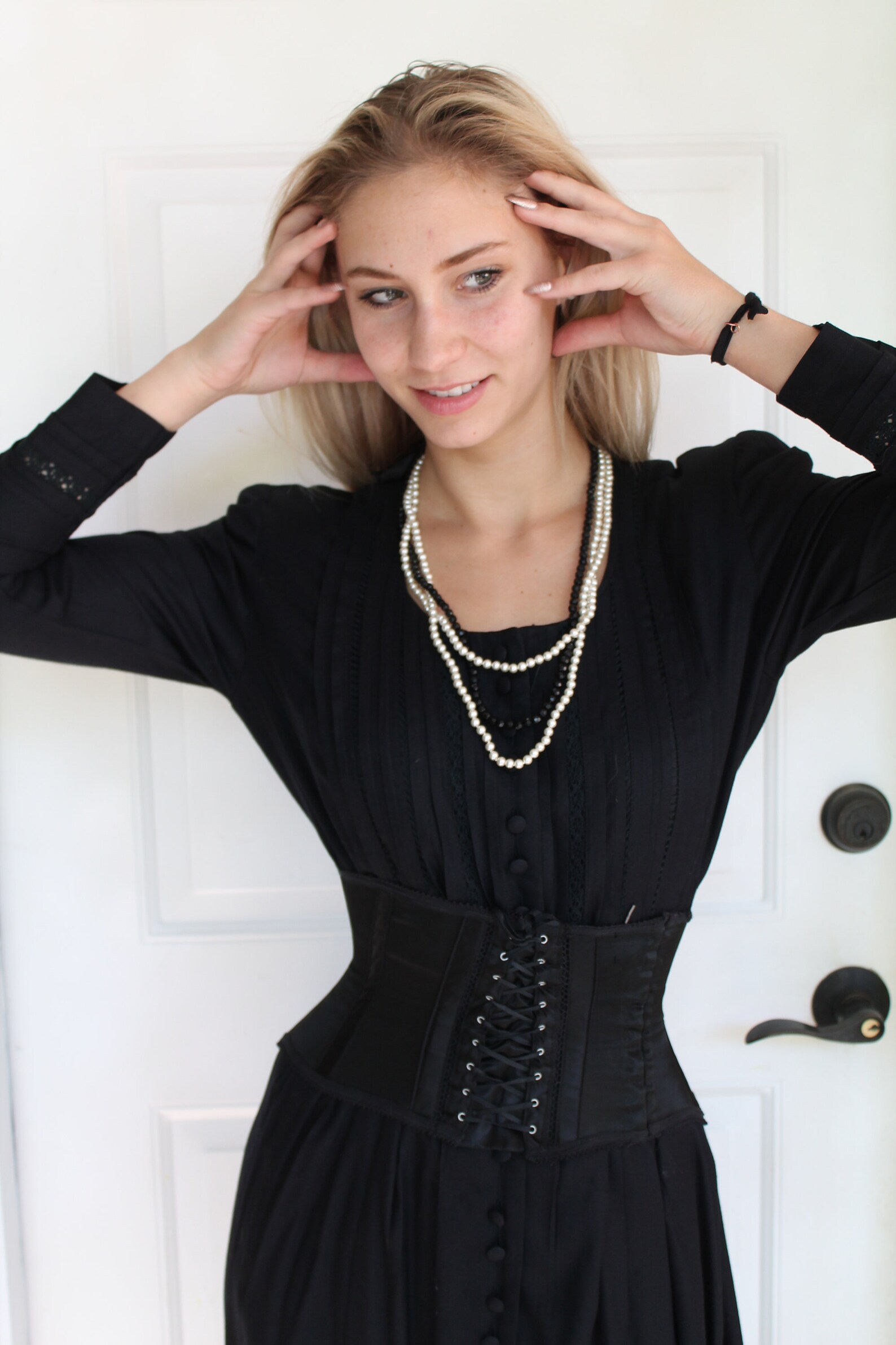 Vintage Karin Stevens Black Button Down Dress - Etsy