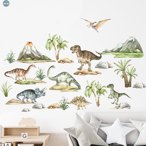 Dino Wall Decal - Etsy