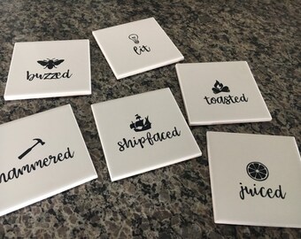 Cute coasters | Etsy