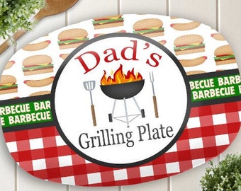 BBQ Grilling Plate Personalized Platter Custom Barbecue | Etsy