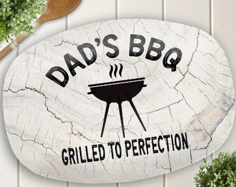 BBQ Grilling Plate Personalized Platter Custom Barbecue | Etsy