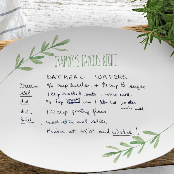 Personalized Recipe Plate - Etsy